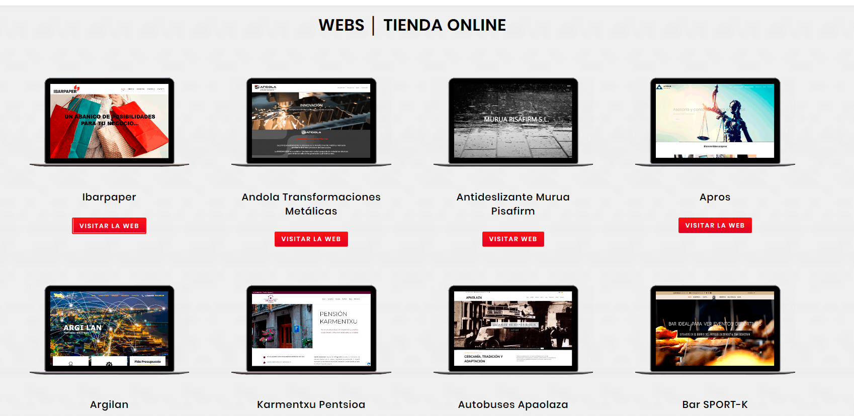 Portfolio Code Donostia - Conoce nuestras páginas web